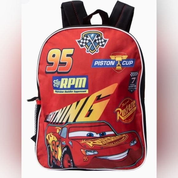 Disney | Toys | Disney Cars Red Lightning Mcqueen Backpack Nwt | Poshmark
